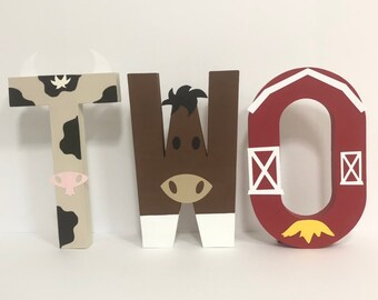 Barnyard Letters - Etsy
