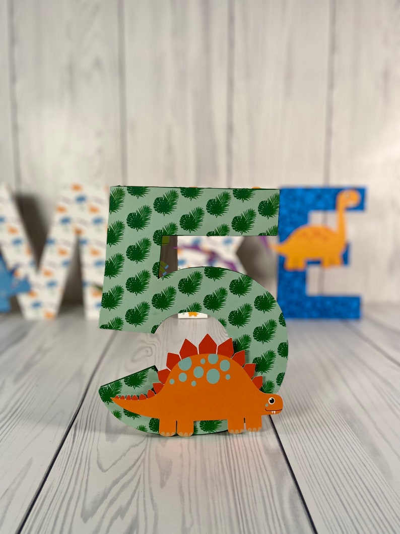 Dinosaur Birthday Letters Dino Party Birthday Letters - Etsy