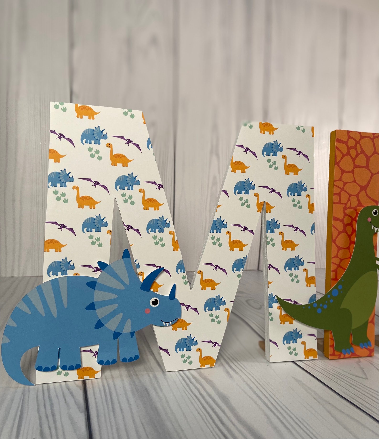 Dinosaur Birthday Letters Dino Party Birthday Letters - Etsy