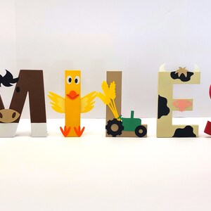 Farm Birthday Letters price is per Letter, Farm Animal Birthday ...