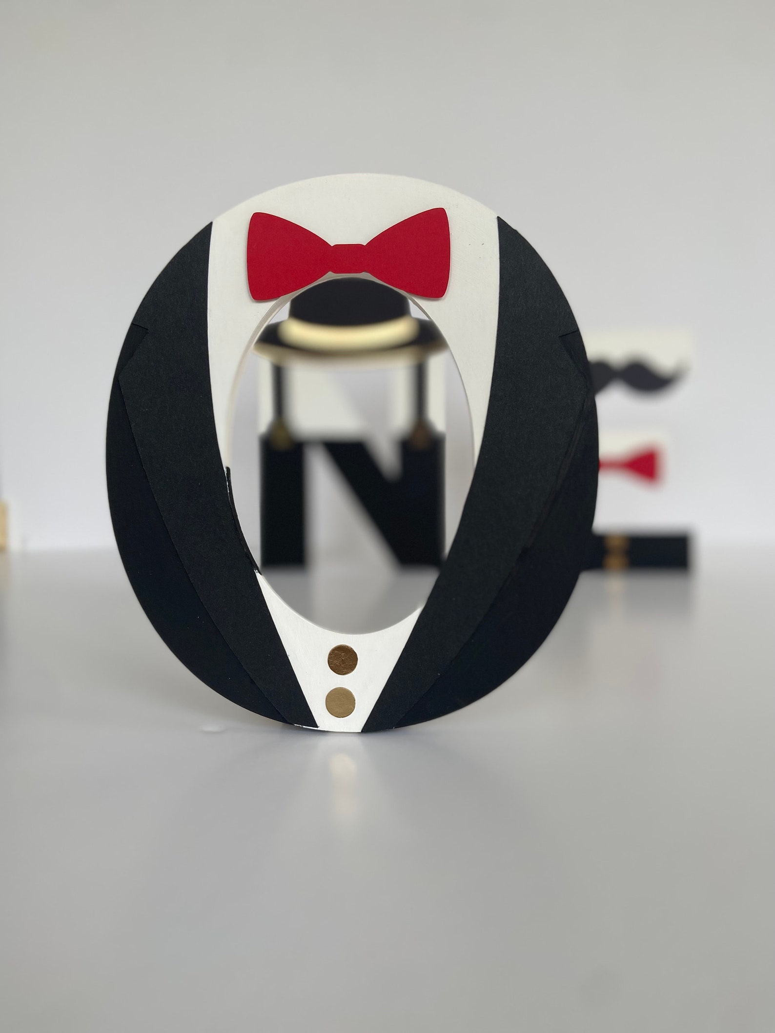 Mr ONE Derful 1st Birthday Decorated Letters Sign. Gangster-style ...
