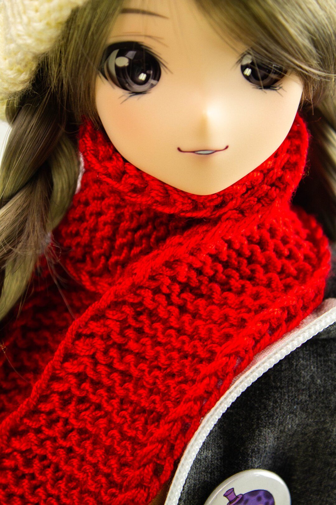 Red Scarf for Smart Doll, Dollfie Dream Clothes, Doll Accessories ...