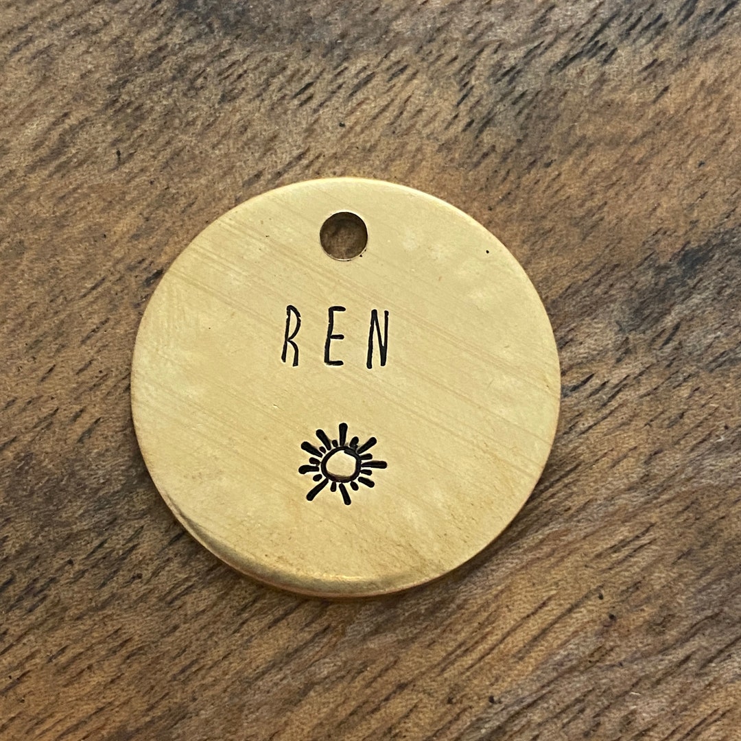 Dog ID Tag Sun Dog Tag Trees Dog Tag Dog Tags Sunshine Dog - Etsy