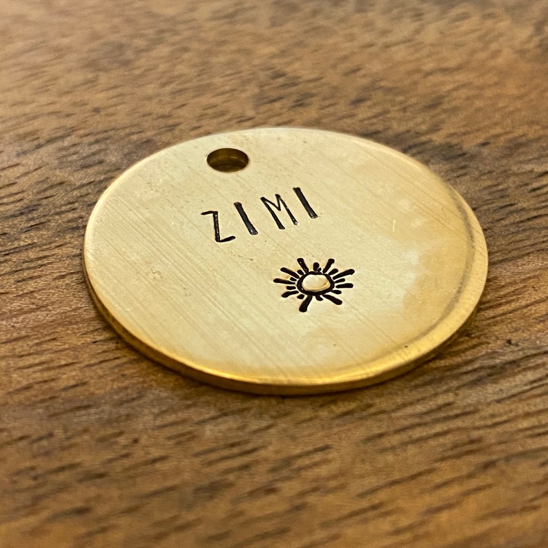 Dog ID Tag Sun Dog Tag Trees Dog Tag Dog Tags Sunshine Dog - Etsy