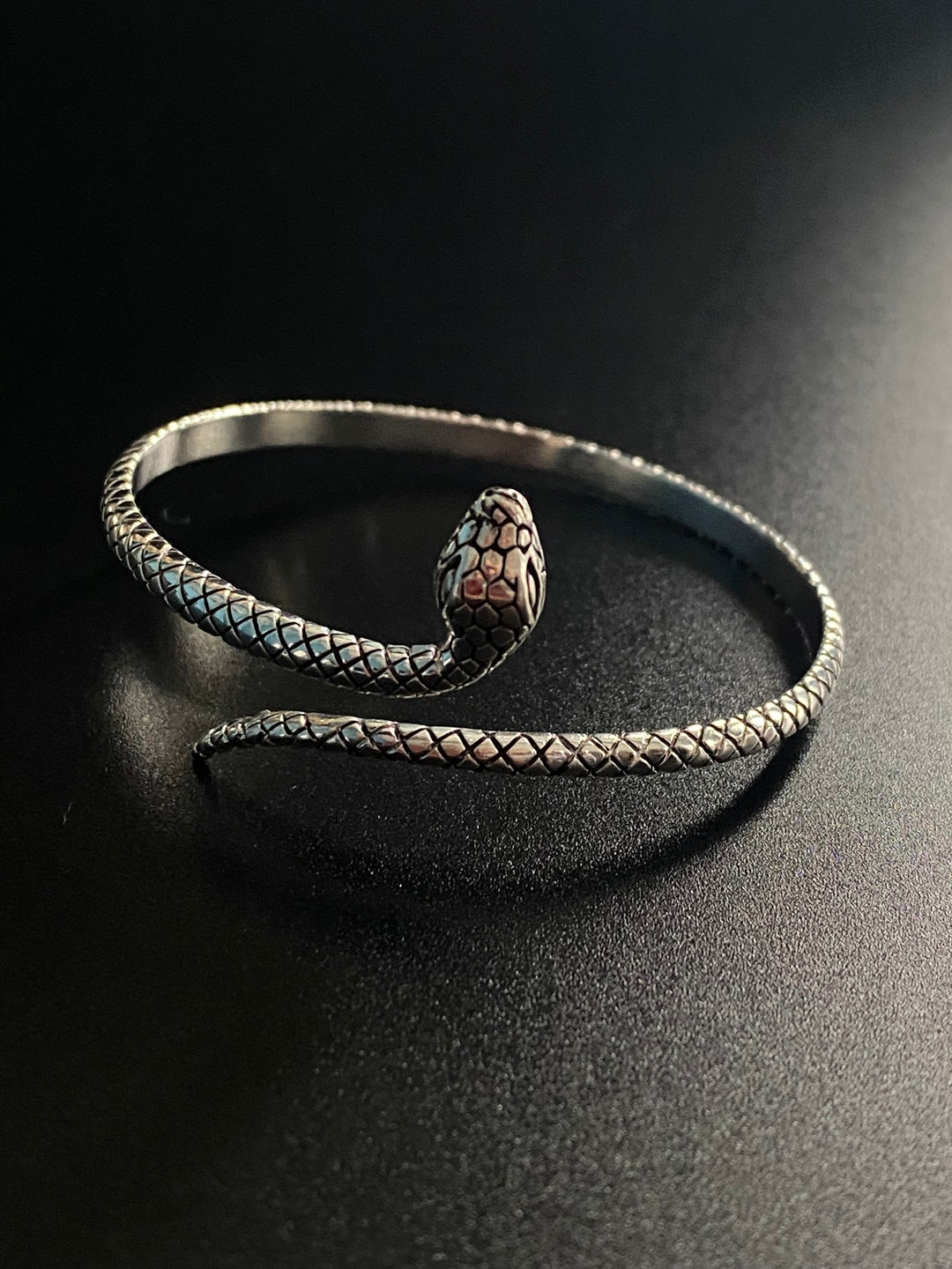 Snake Silver Bracelet - Etsy