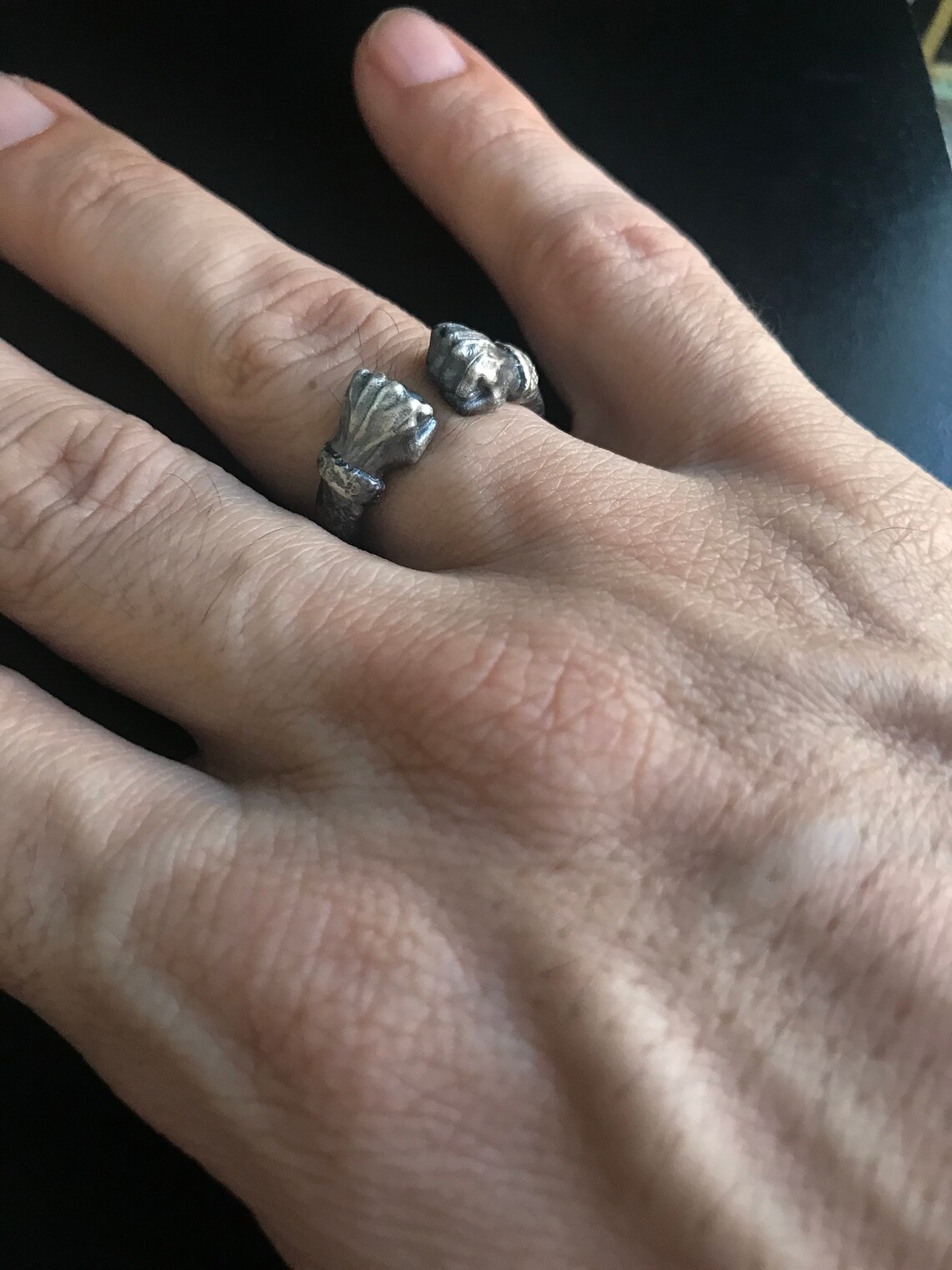 Double fist rings. | Etsy