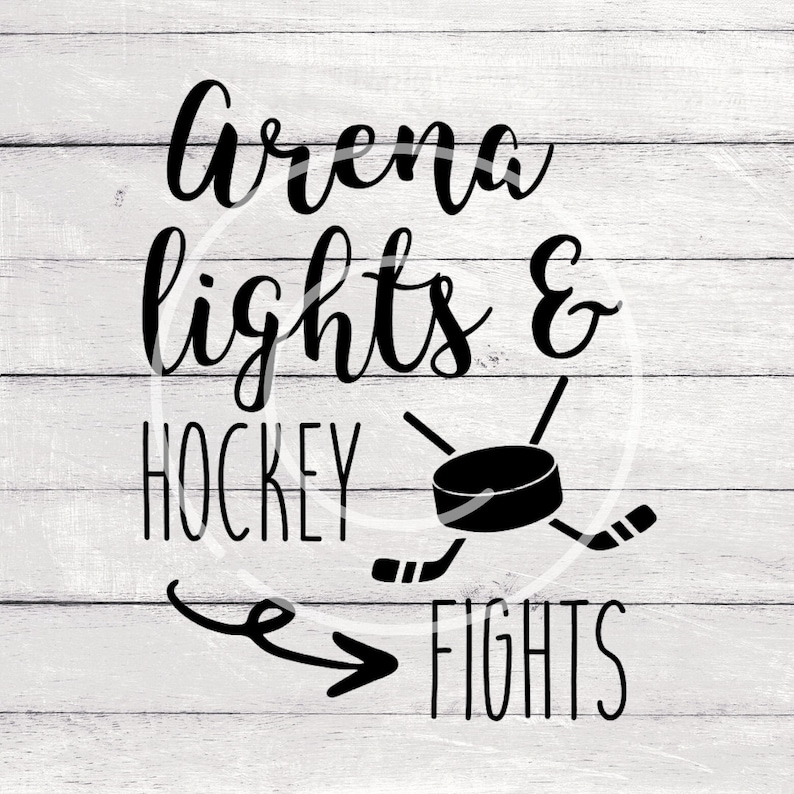 SVG Clipart Hockey Arena Lights Fights Silhouette, Cricut, SVG ...