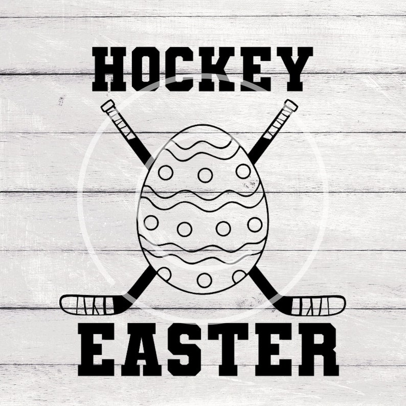 SVG Clipart Hockey Easter Bunny for Silhouette Cricut SVG - Etsy