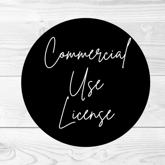 SVG Commercial License for Silhouette Cricut SVG Compatible | Etsy