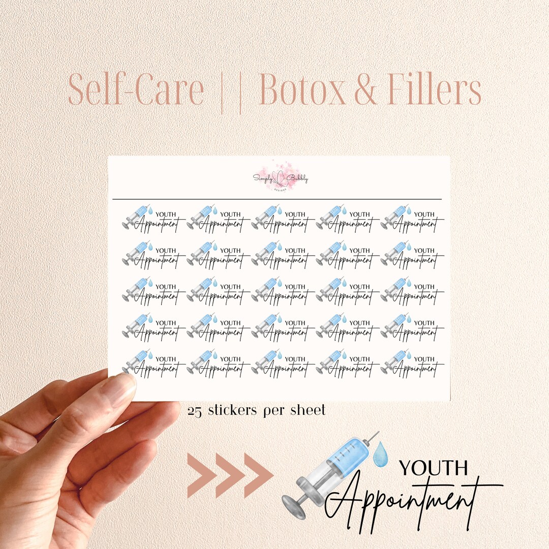 Planner Sticker Self-care Botox & Fillers Sticker Cute Planner Sticker ...