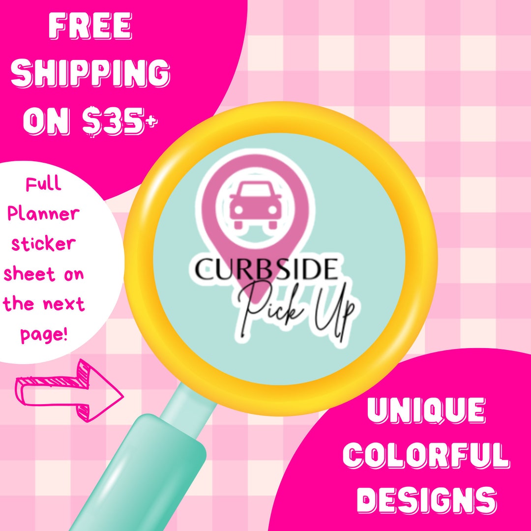 Grocery Sticker for Curbside Pickup Planner Sticker Journal Sticker ...