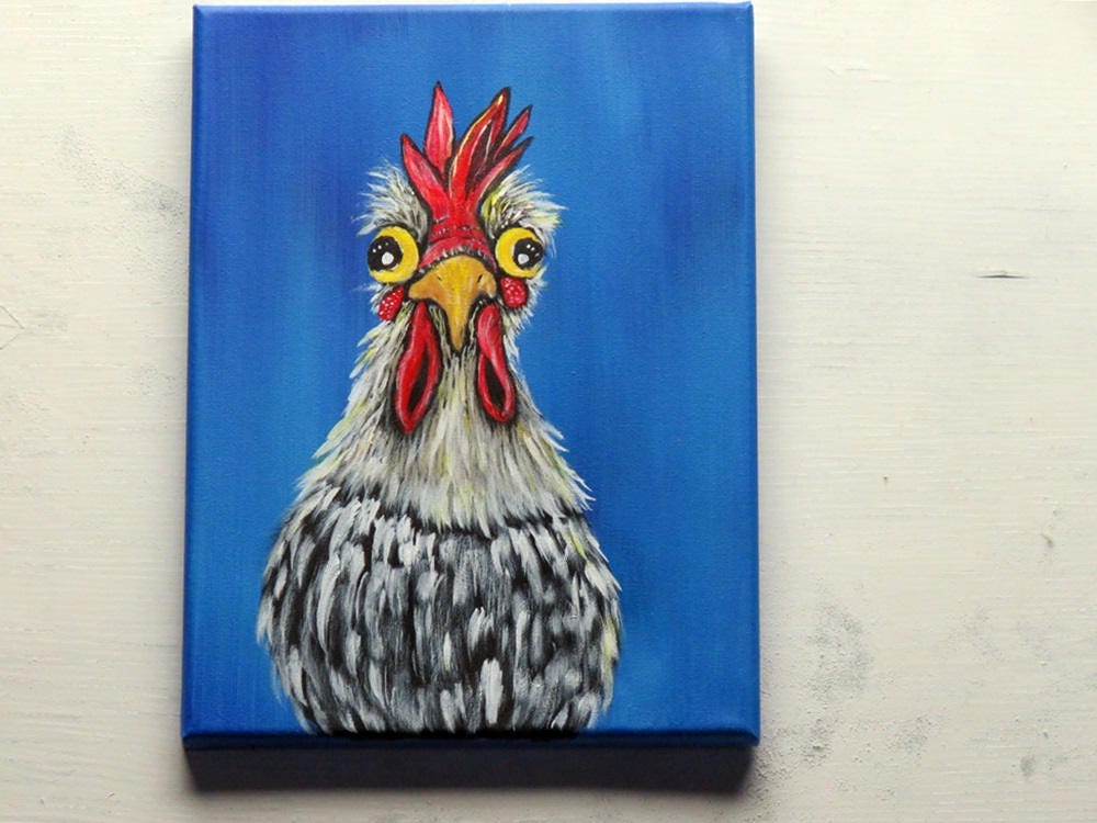 Easy Chicken Paintings
