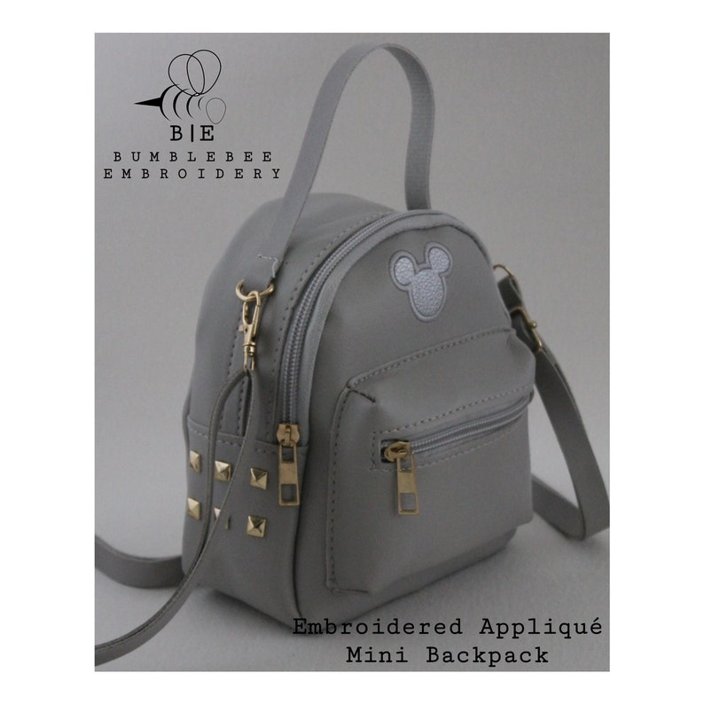 MICKEY EMBROIDERED APPLIQUE Mini Backpack - Disney Backpack ...