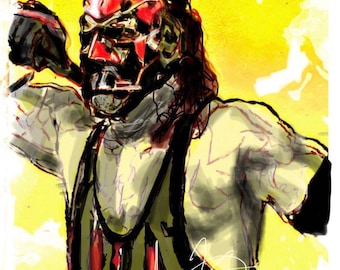 Wwe Kane Art - Etsy