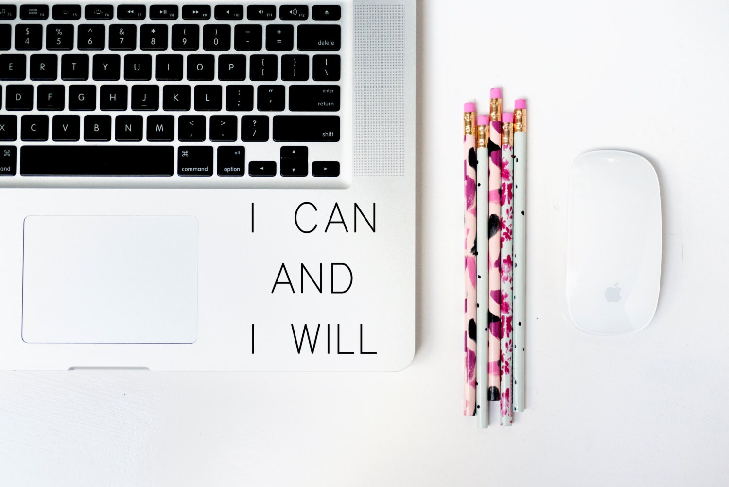 I Can I Will Motivation Vinyl Decal Glitter Foil Sticker for - Etsy