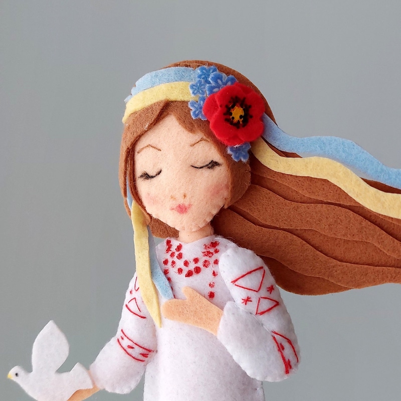 Felt Doll Ukraine - Etsy