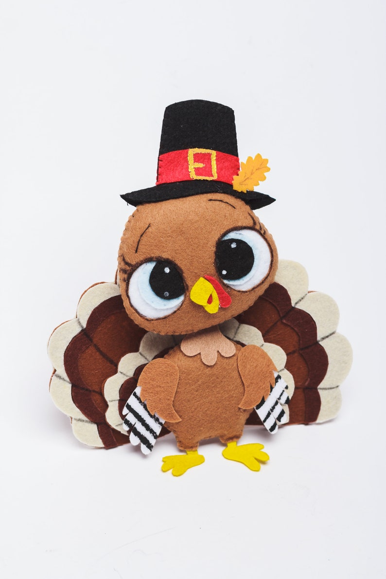 Plushie Pattern Turkey Sewing Pattern Thanksgiving Day - Etsy