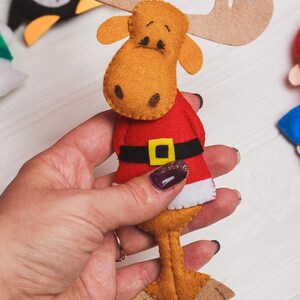 PDF Reindeer Pattern Stuffed Deer Christmas Ornament Easy Sewing ...