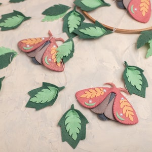 Butterfly Mobile Lunar Moth Mobile for Crib Woodland Baby Nursery ...