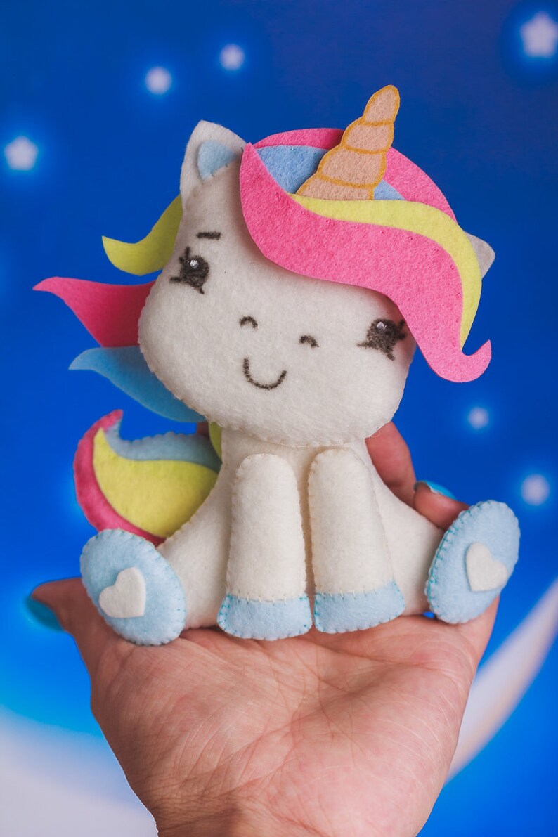 Unicorn Sewing Kit Felt Craft Kit for Kids and Adults Stuffed - Etsy