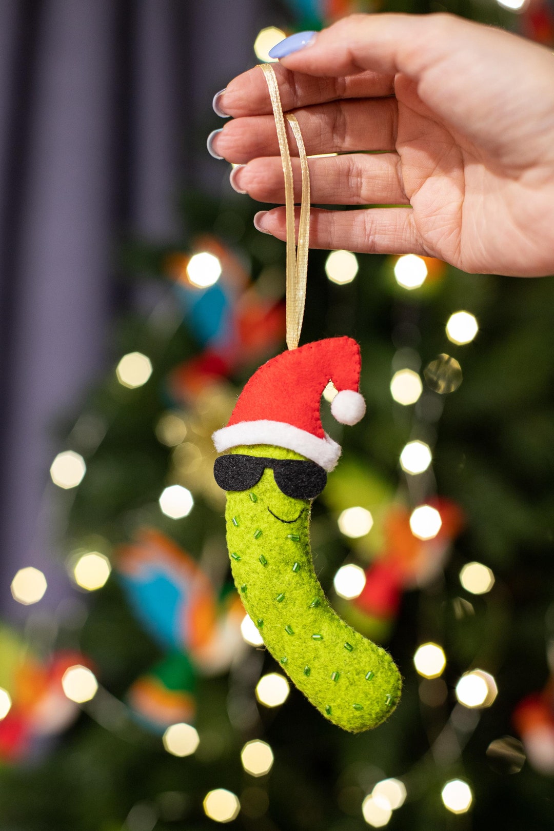 Felt Pickle Christmas Ornament: Funny Stocking Stuffer - Etsy