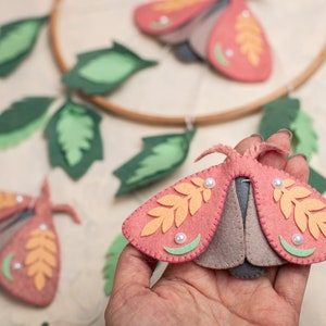 Butterfly Mobile Lunar Moth Mobile for Crib Woodland Baby Nursery ...