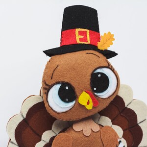 Plushie Pattern Turkey Sewing Pattern Thanksgiving Day Ornament PDF ...
