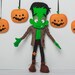 Frankenstein Diy Halloween Plush Doll PDF Felt Pattern Easy - Etsy