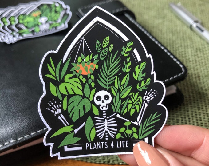 Plants Sticker Plants 4 Life Vinyl Sticker Indoor Jungle - Etsy