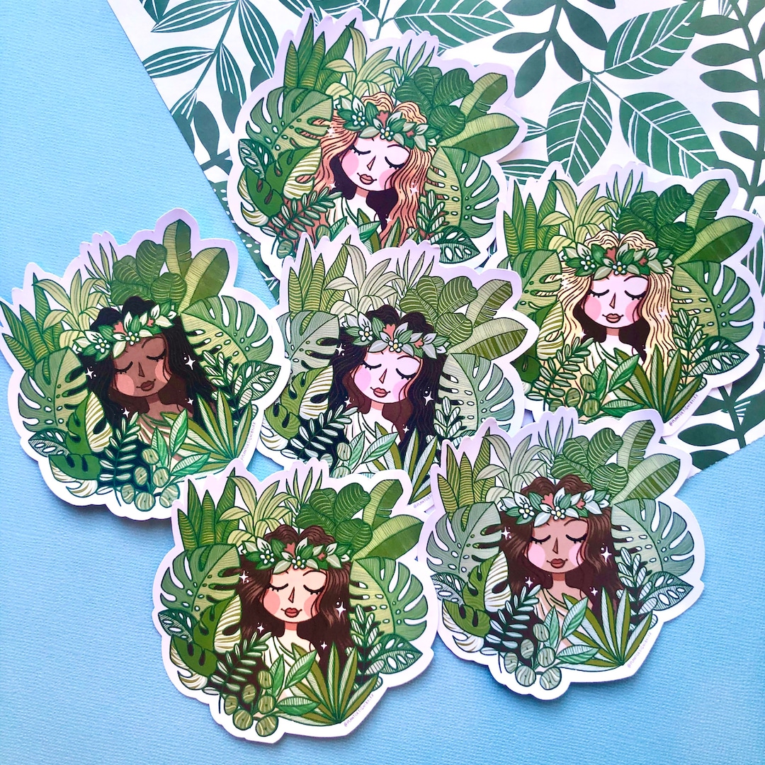 Plant Queen Vinyl Sticker – Houseplant Lover Gift - Etsy