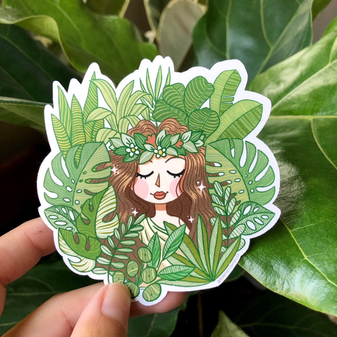 Plant Queen Sticker Crazy Plant Lady Sticker Houseplant - Etsy