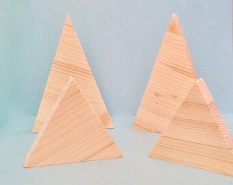 Triangle wood block | Etsy