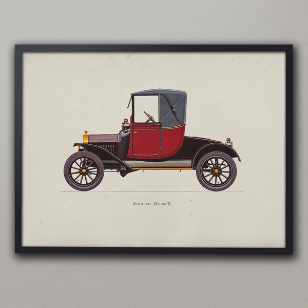 Antique Ford Car Prints - Etsy