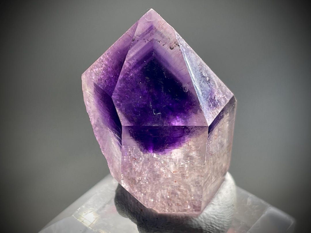 Stunning Phantom Amethyst Crystal From Morocco With Deeply Saturated ...