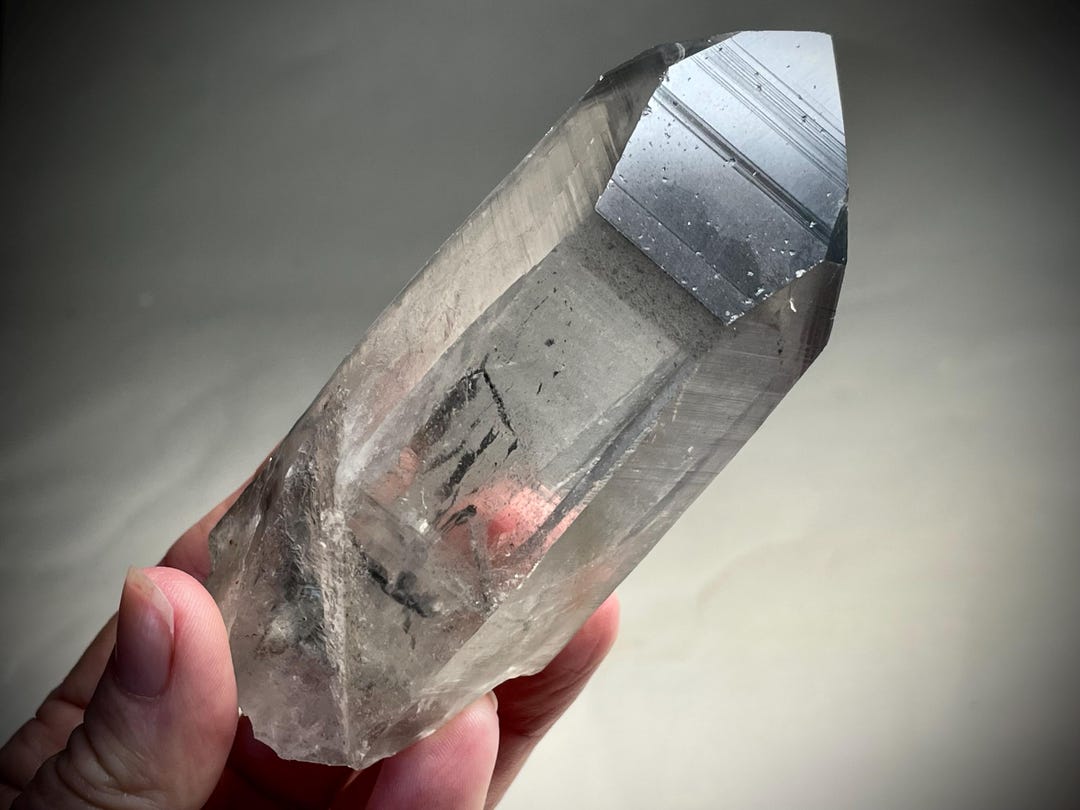 Rare AAA Grade Large Black Phantom Lemurian Quartz, Master Channeling ...