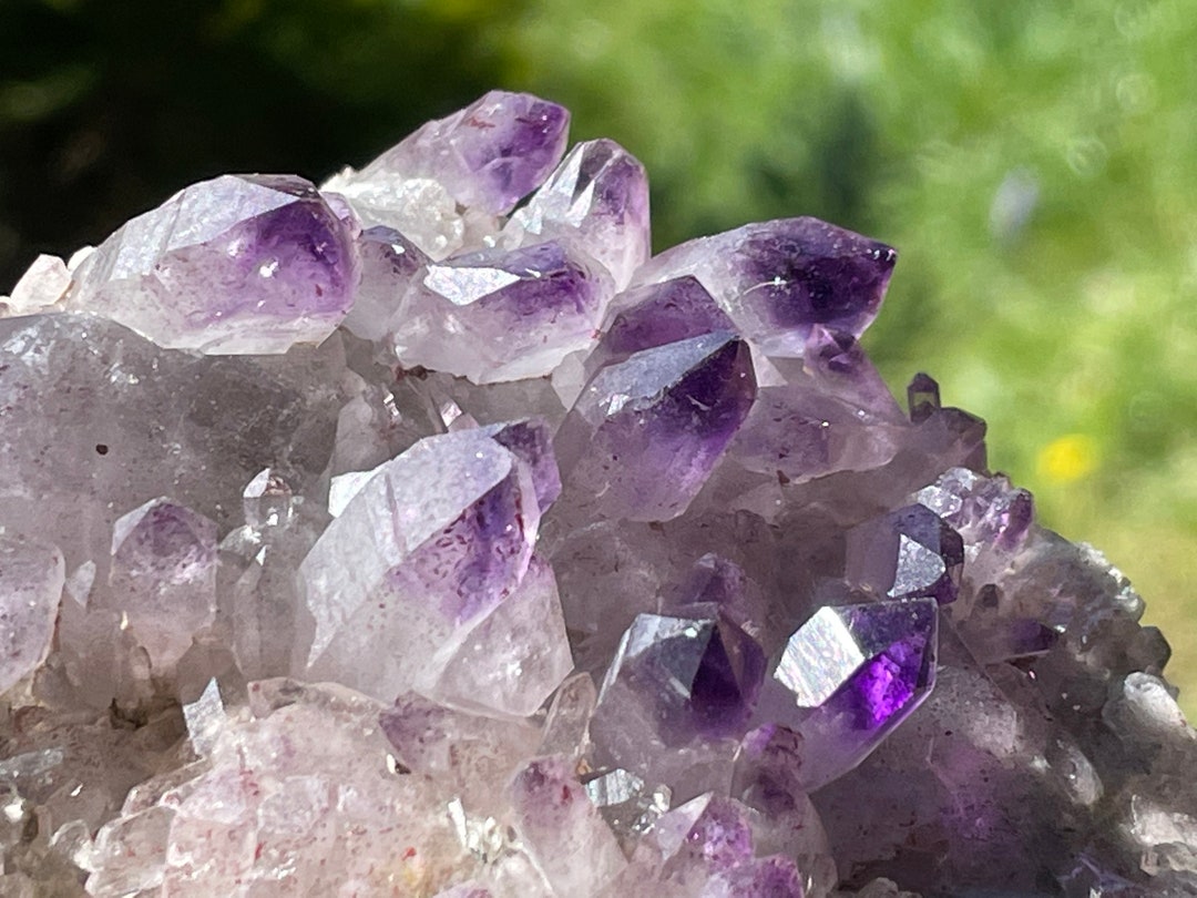 Brandberg Proper Amethyst Crystal Cluster on Feldspar Matrix With ...