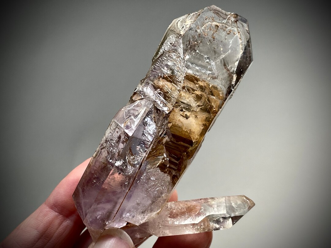 AAA Grade Goboboseb, Brandberg Smoky Amethyst Fenster Quartz Crystal ...