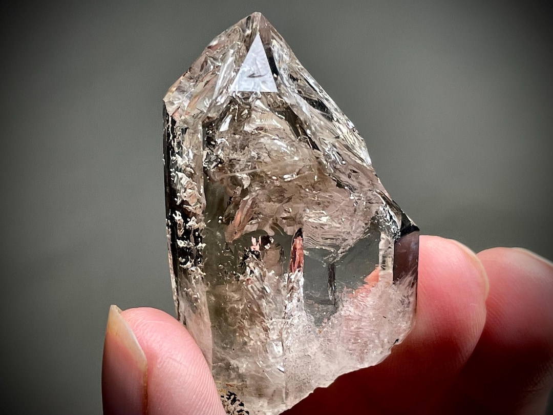 Unique Goboboseb, Brandberg, Smoky Fenster Quartz Crystal With Deep ...