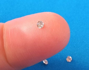 Rose Pink Chatons Pointed Back Crystal Rhinestones Glass Loose - Etsy