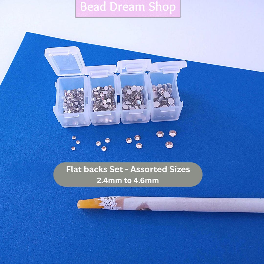 Clothing & Sneaker Rhinestone Kit: Crystal Clear Flatback Stones SS8 ...