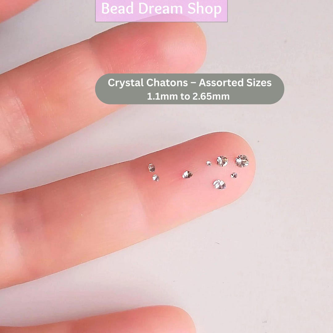 Swarovski Pointed Back Rhinestones: Assorted Crystal Sizes 1.1mm - 2 ...