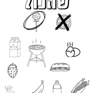 Brachos Brachot Activity Printable for Kids | 10-page Jewish Blessings ...