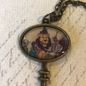 Key to Oz Wizard of Oz Key Pendant Necklace Vintage Book Lover ...