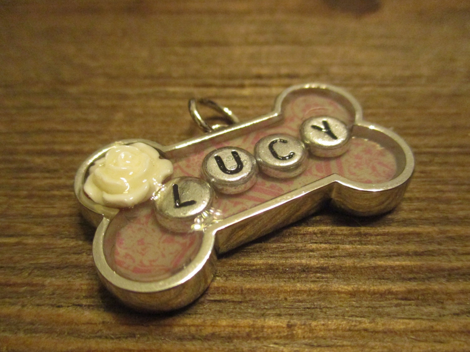 Personalized & Customized Dog Bone Resin Name Tags - Etsy