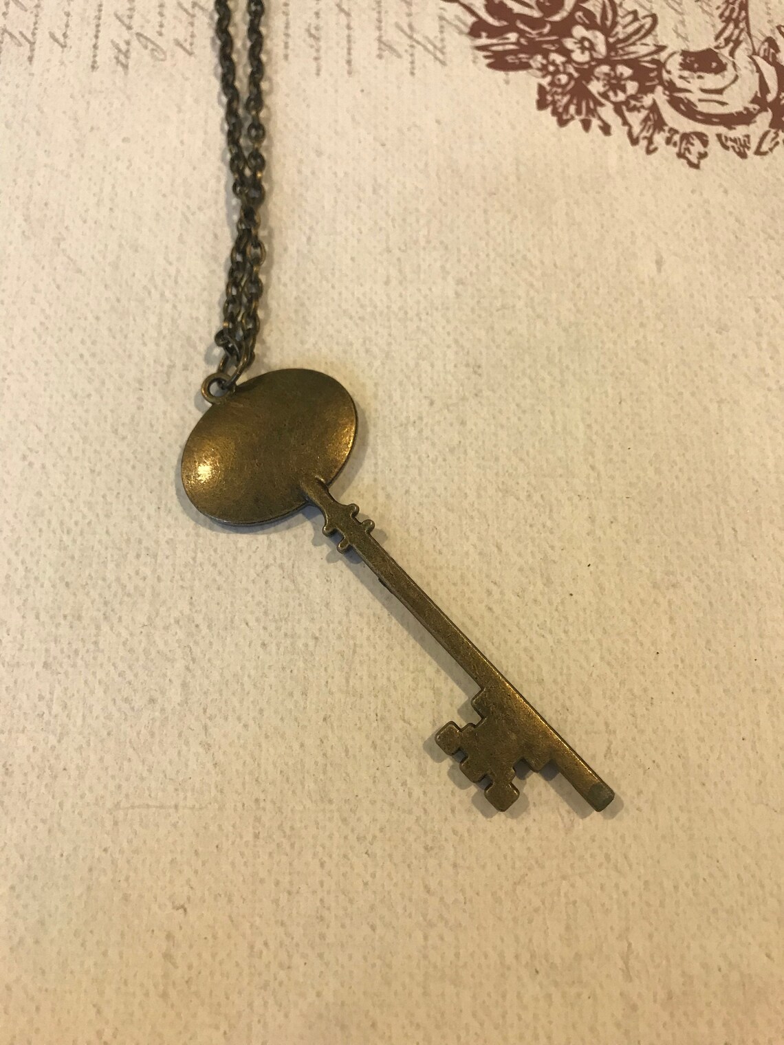 Key to Oz Wizard of Oz Key Pendant Necklace Vintage Book Lover ...