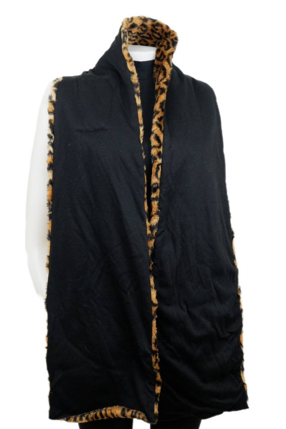 Vintage 90s Cheetah Print Wrap Shawl - Gem