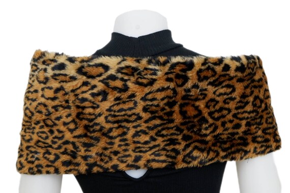 Vintage 90s Cheetah Print Wrap Shawl - Gem