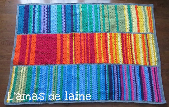 Patron de crochet Couverture température - météo, coloré, jetée ...