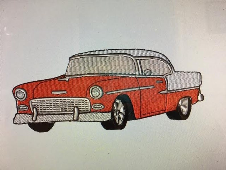 Embroidered classic 55 Chevy Shirt | Etsy