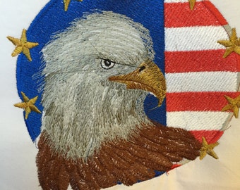 Embroidered Eagle - Etsy